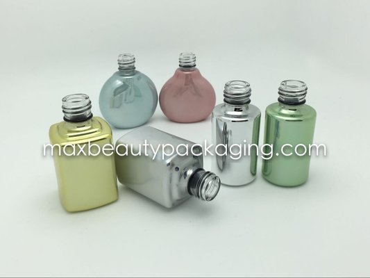China uv metallic color gel polish bottle high quality thick and strong powder coating gel bottle nail polish packaging supplier